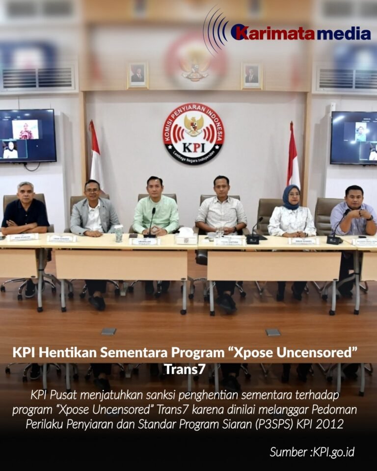 KPI Menjatuhkan Sanksi Penghentian Sementara Program “Xpose Uncensored ...