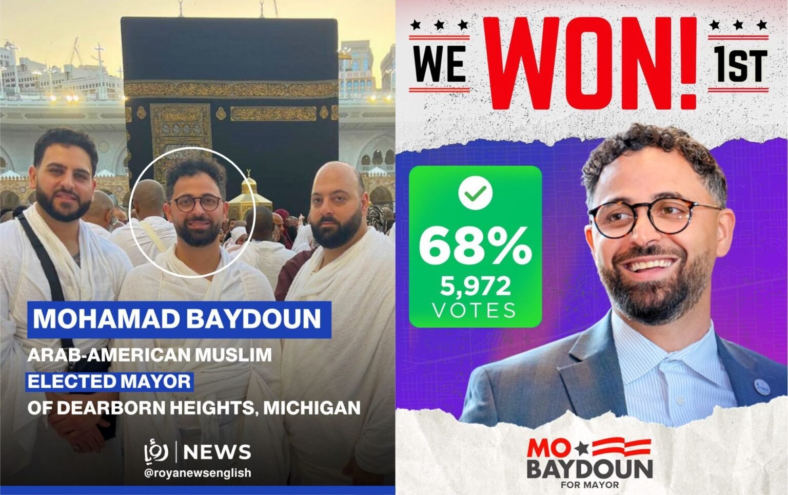 Mohamad Baydoun, seorang Muslim Arab Amerika, terpilih sebagai walikota ...