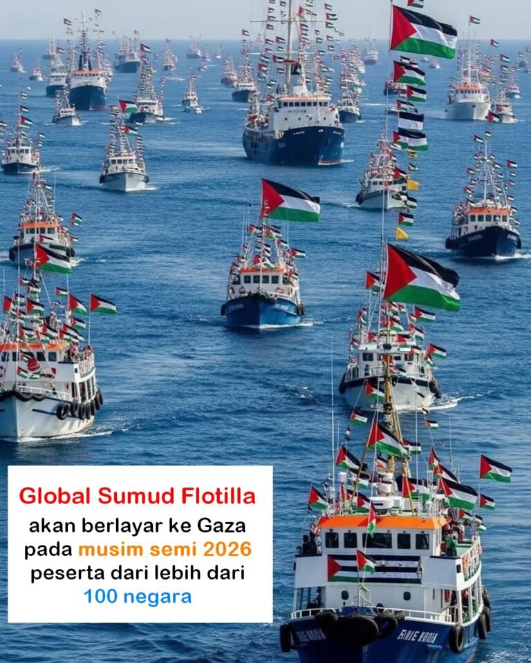 Global Sumud Flotilla akan berlayar ke Gaza pada musim semi 2026 ...