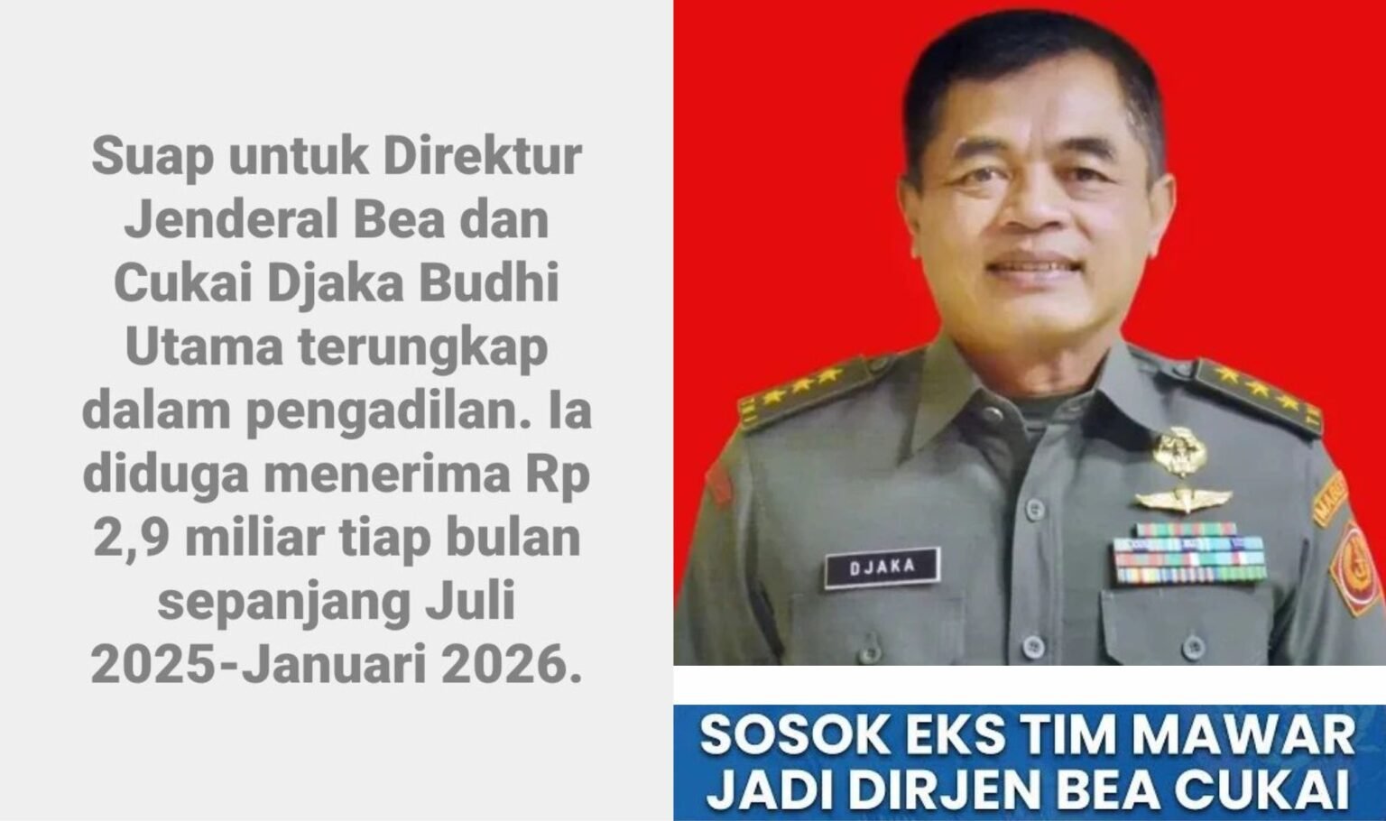Dirjen Bea Cukai kenapa gak dicopot? - PORTAL ISLAM